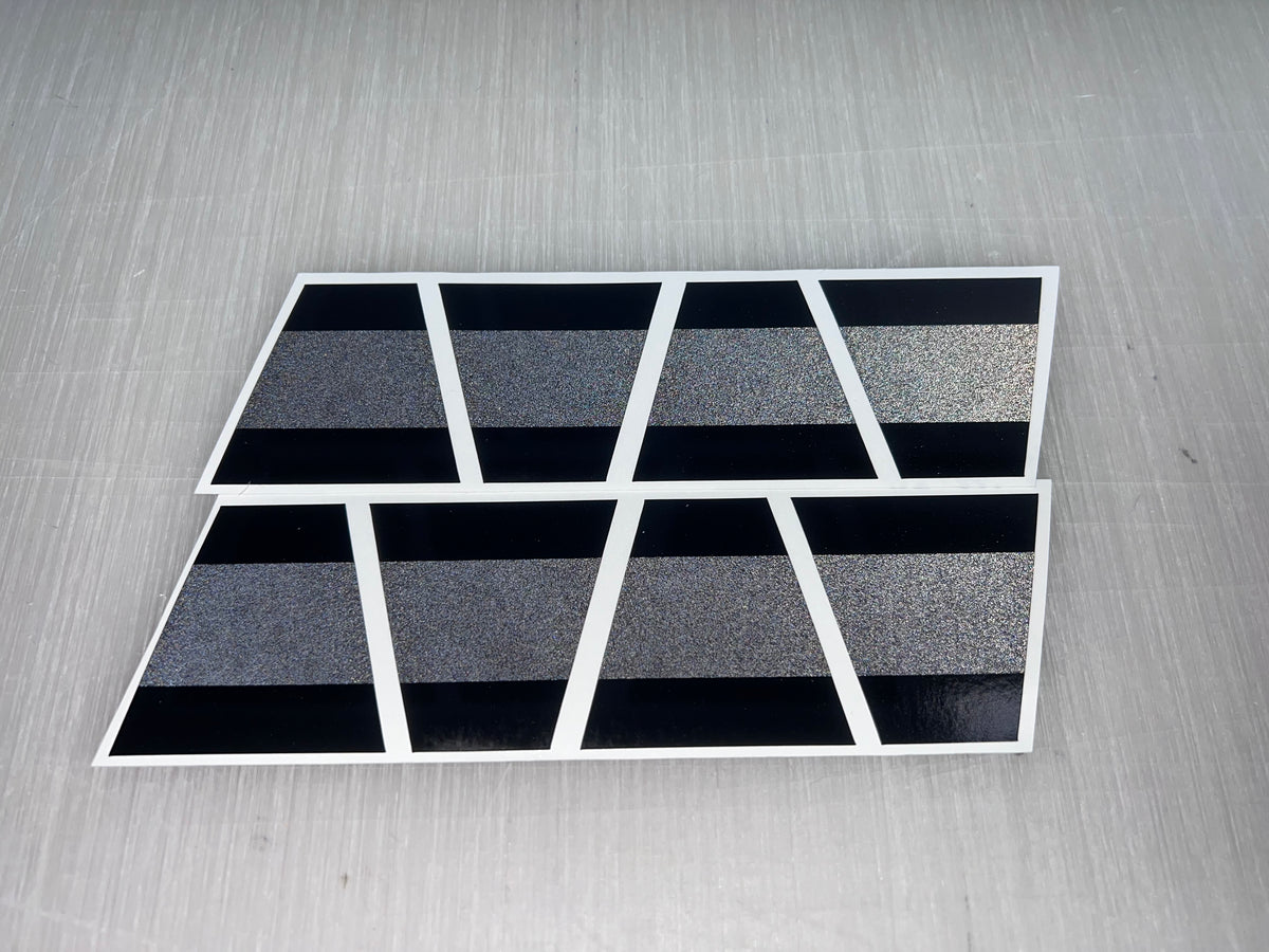 Blacked Out Black & Grey Reflective Helmet Tetrahedrons (Tets) Police ...