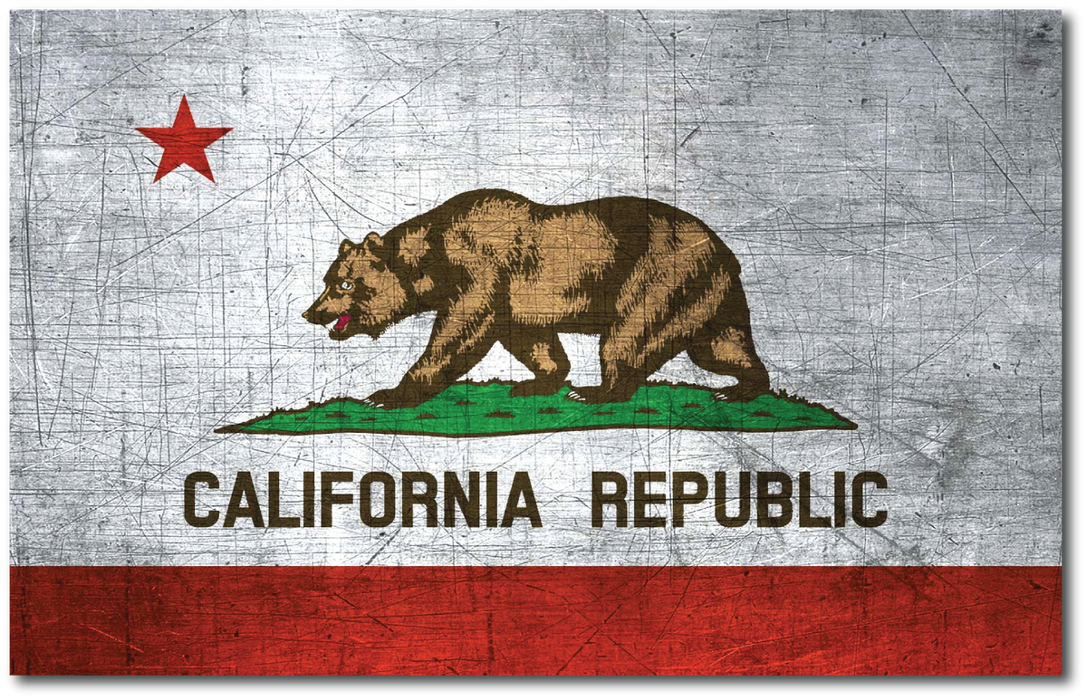 California Flag Reflective Helmet Decal | DKE Decals – dkedecals