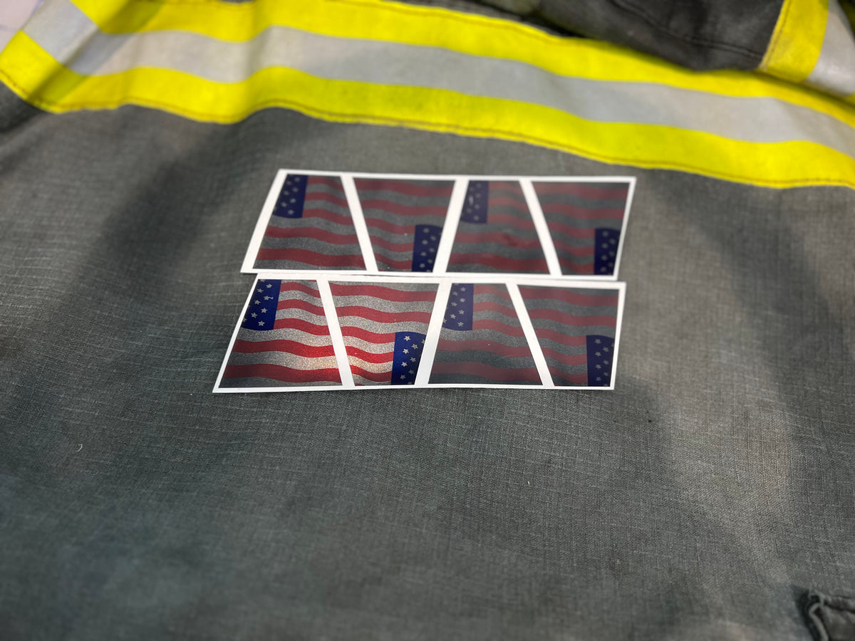Blacked Out American Flag Reflective Helmet Tetrahedron 8-Pack | DKE ...