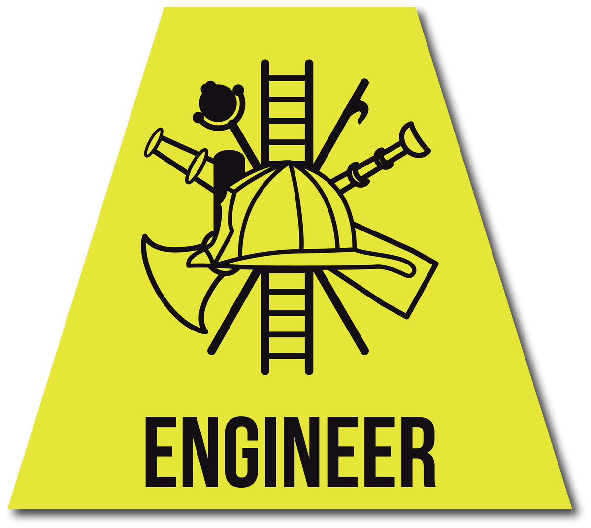 Engineer Reflective Fire Helmet Tetrahedron Decal | DKE Decals – dkedecals