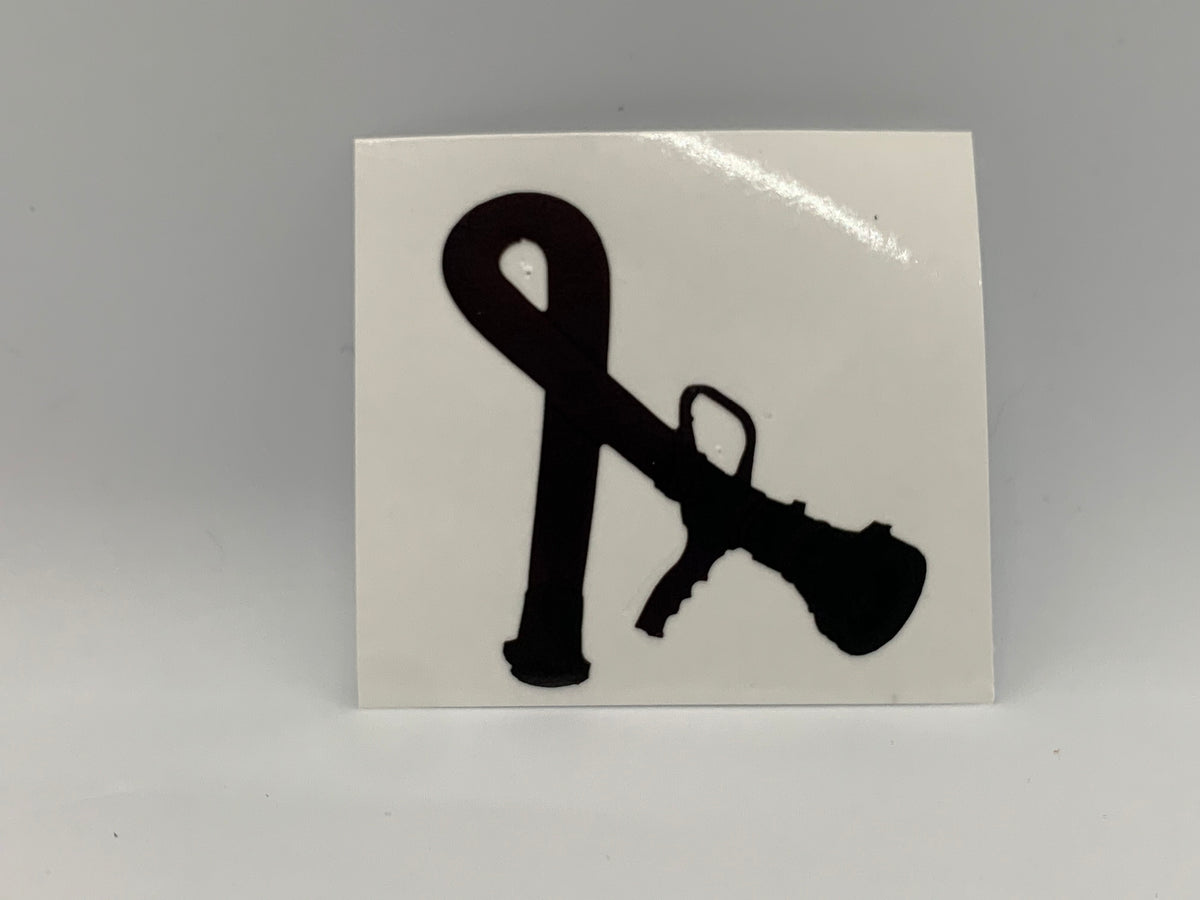 Breast Cancer Awareness Hose Ribbon Helmet Decal Police Fire EMS Viny ...