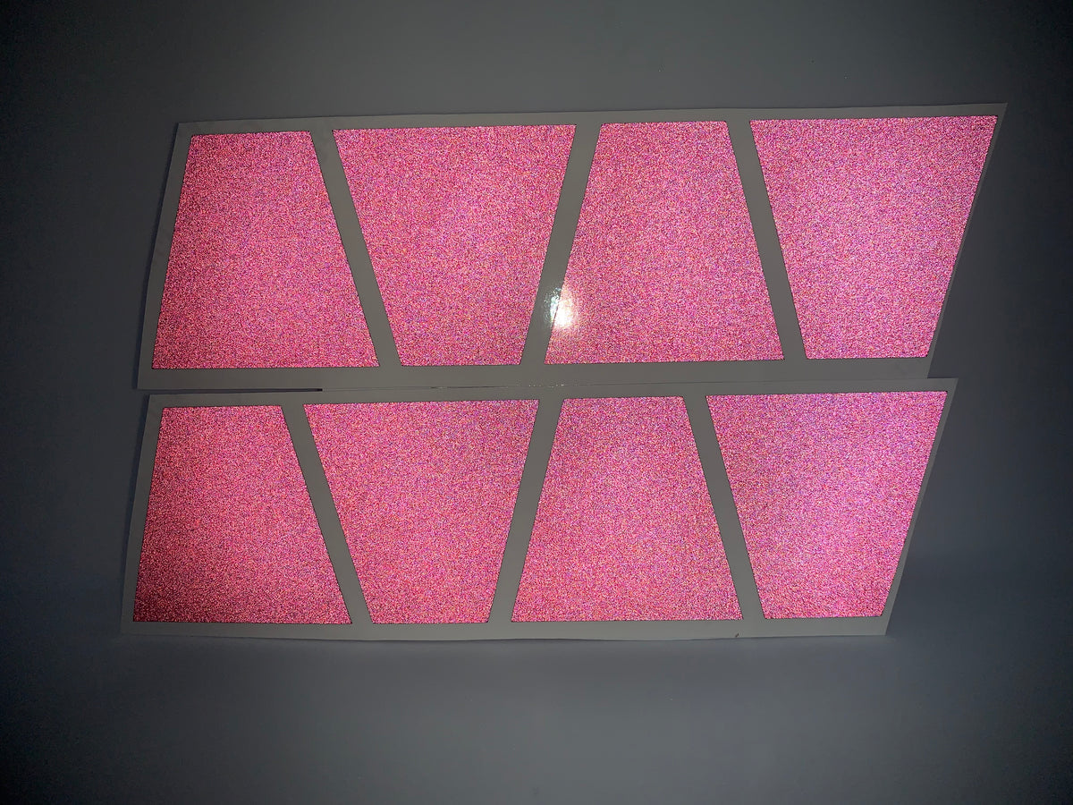 Blacked‑Out Pink Reflective Helmet Tetrahedron 8‑Pack | DKE Decals ...