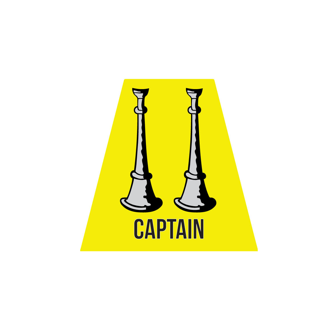 Captain Reflective Helmet Tetrahedrons (Tets) Police Fire EMS Viny ...
