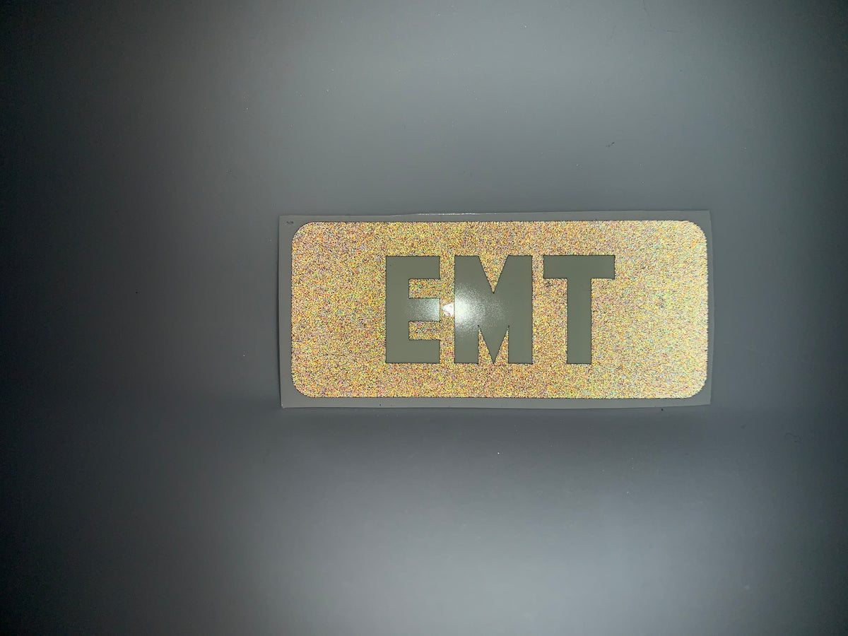 EMT Reflective Glow-in-the-Dark Helmet Decal | DKE Decals – dkedecals