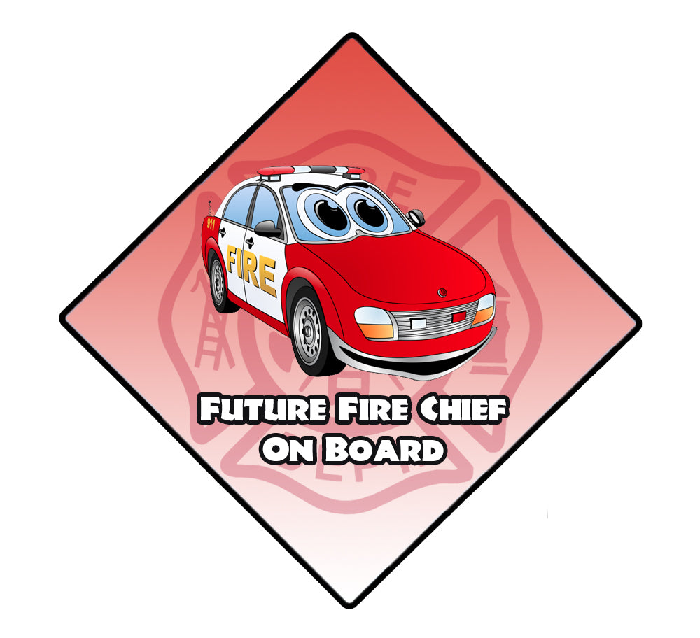 Future Fire Chief On Board Window Decal Police Fire EMS Viny Graphics ...