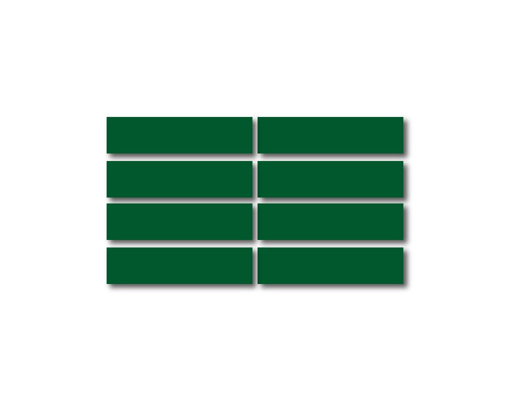 Green Reflective Helmet Bar 8‑Pack | DKE Decals – dkedecals