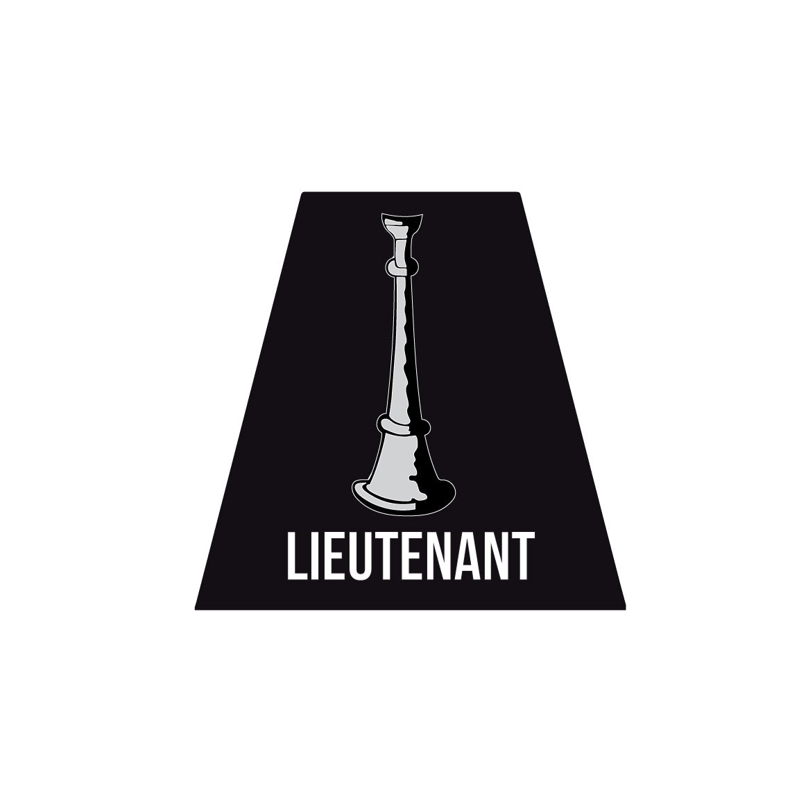 Lieutenant Reflective Helmet Tetrahedrons (Tets) Police Fire EMS Viny ...