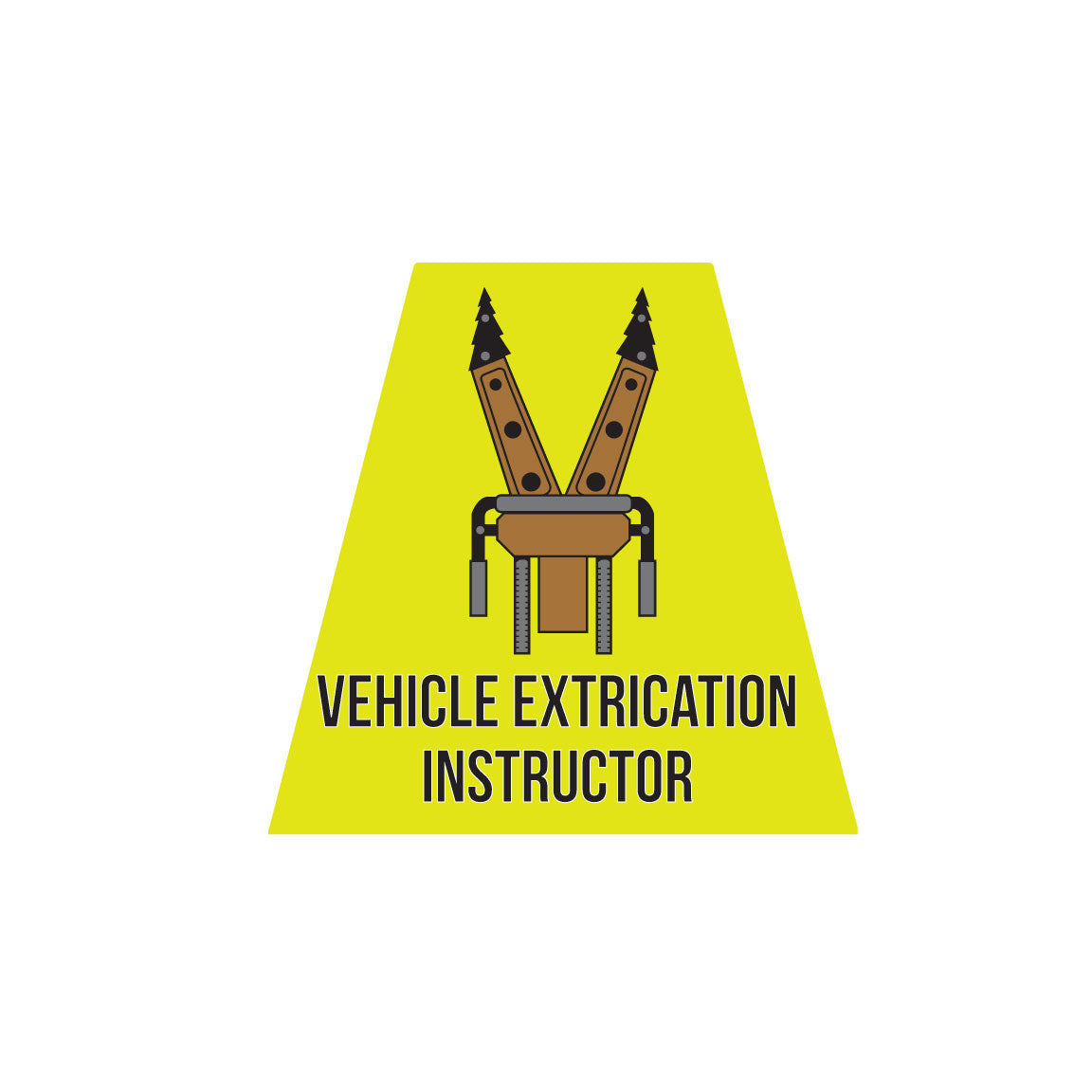 Vehicle Extrication Instructor Reflective Helmet Tetrahedrons (Tets ...